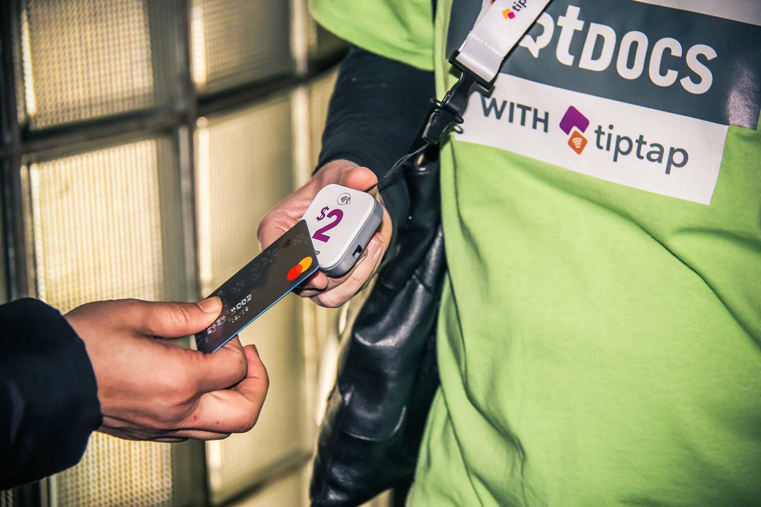 tiptap Technology Enables Touchless Donations